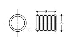 1 inch NPSC merchant full couplings