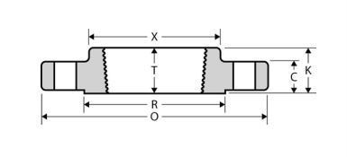 Pipe Fittings Direct. 1 inch Threaded Class 150 316 Stainless Steel Flange