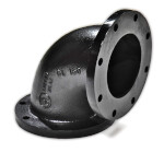 Pipe Fittings Direct. 2 inch NPT Flanged Short Radius 90 Degree Elbow ...