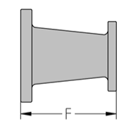 Pipe Fittings Direct. 3 X 2 inch class 150 ductile iron flanged ...