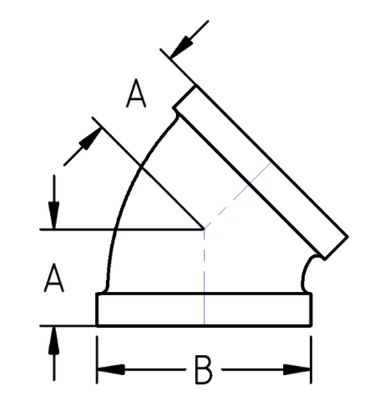 Pipe Fittings Direct. ¾ inch NPT class 300 threaded 45 degree A197 ...